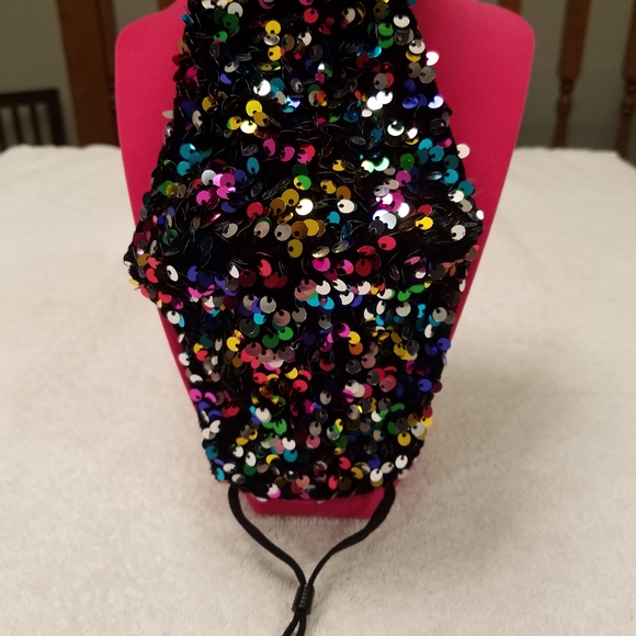 Kirks Folly | Accessories | Covids Coming Kirks Folly Sequin Face Mask ...